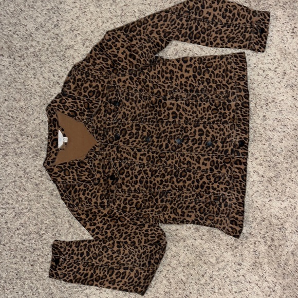 Time and Tru | Jackets & Coats | Time Tru Leopard Print Only Worn Once ...